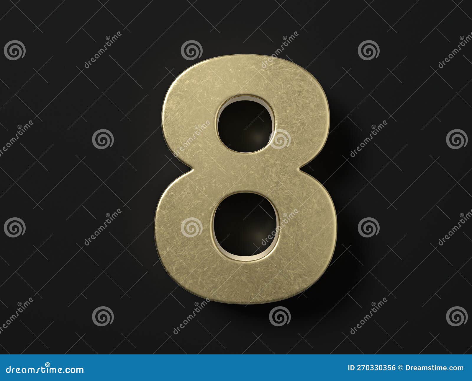 Gold number eight stock illustration. Illustration of bright - 270330356