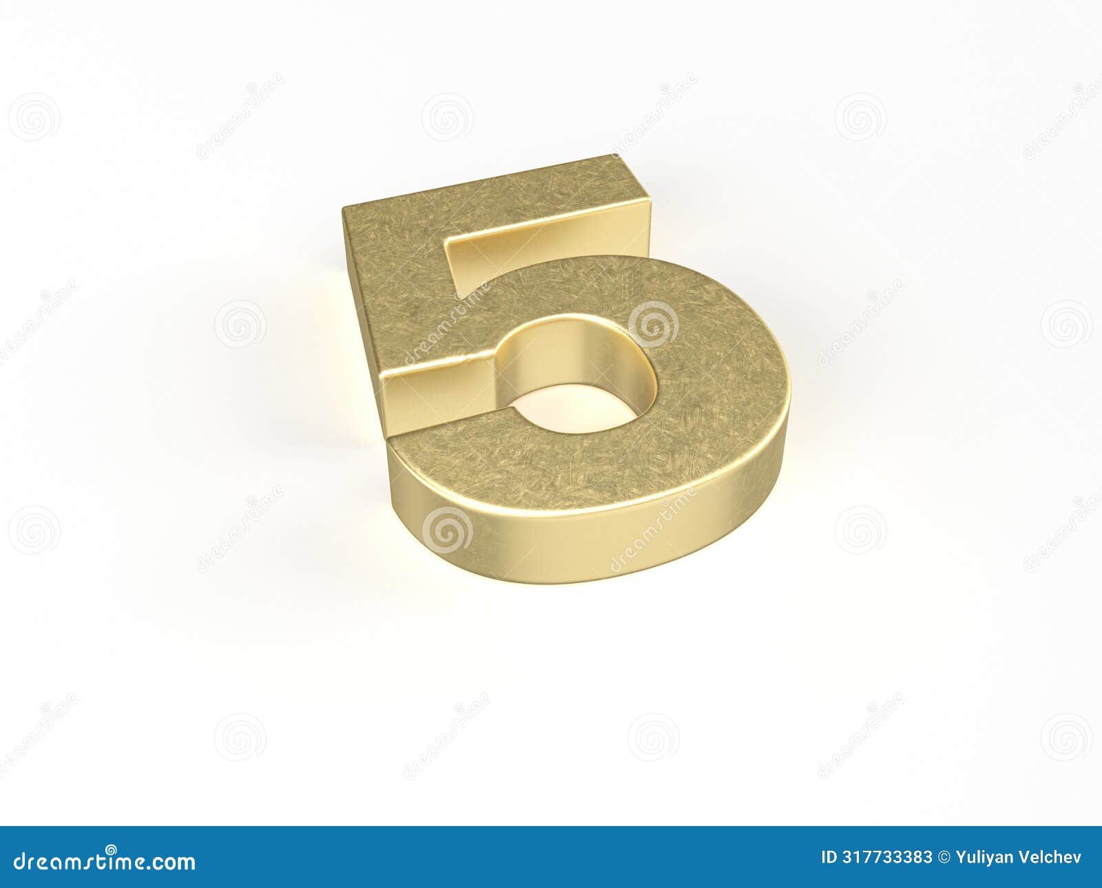 Gold number five stock illustration. Illustration of five - 317733383