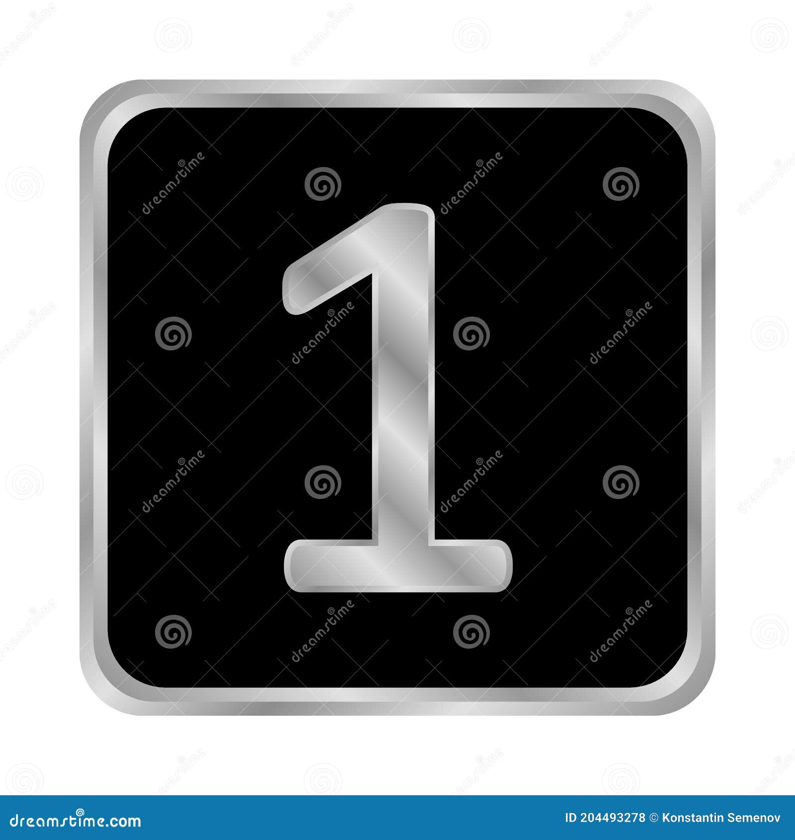 Gold number one button stock illustration. Illustration of background ...