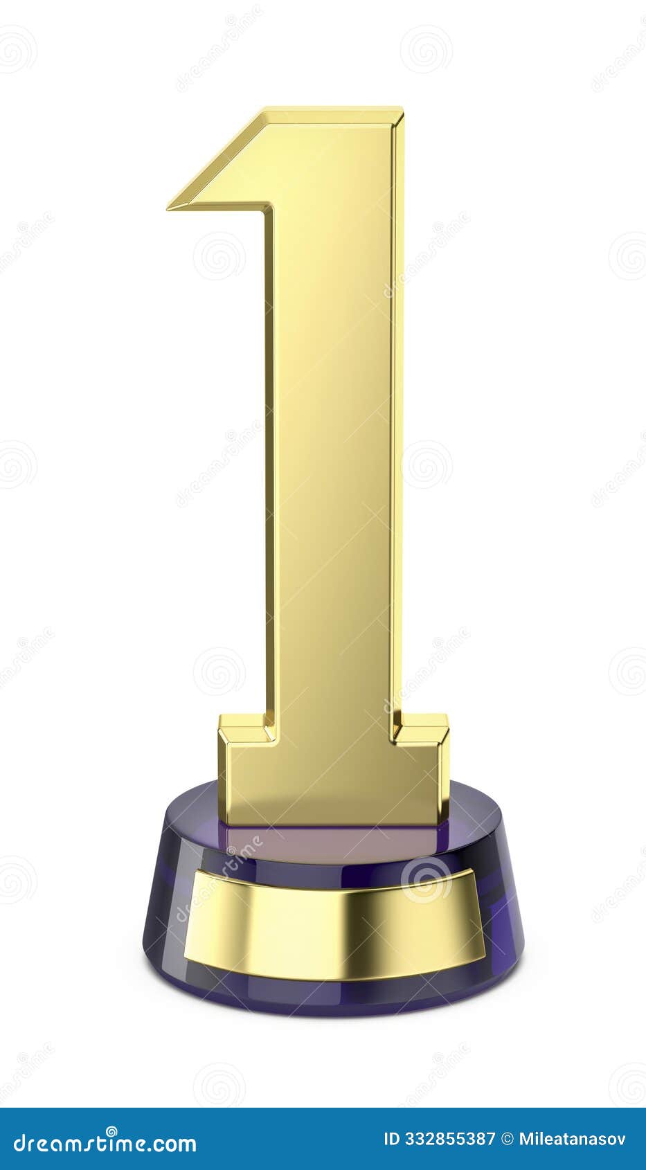 One, Gold Number Over Black, Symbol Of The Number One Royalty-Free ...