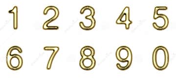Gold numbers stock photo. Image of letters, numbers, alphabetics - 27830842