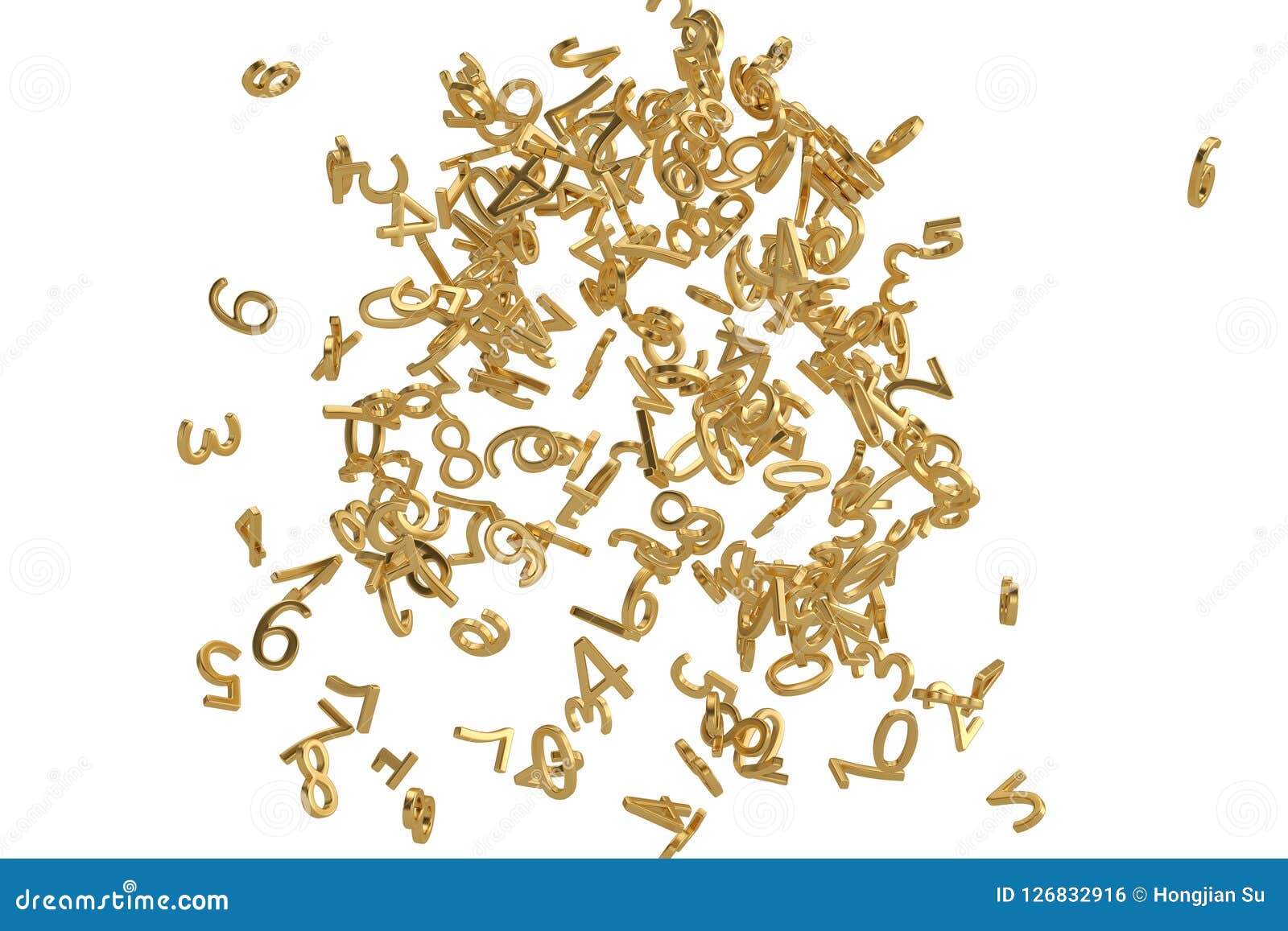 3d Numbers Exploded Royalty-Free Stock Photo | CartoonDealer.com #25772433
