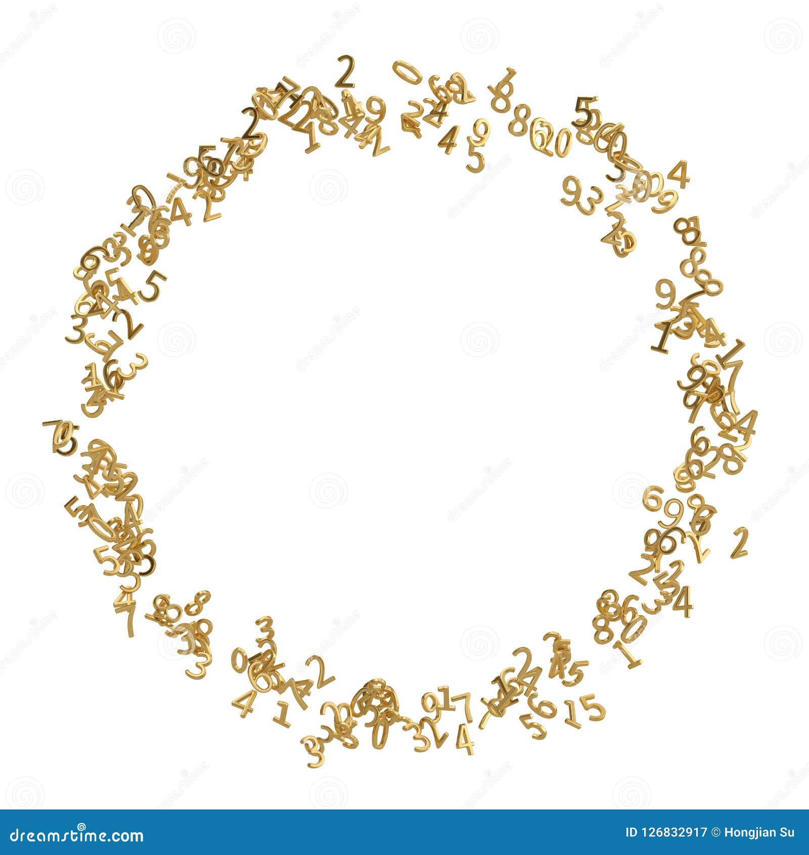 Numbers Exploded Royalty-Free Stock Photo | CartoonDealer.com #40100667