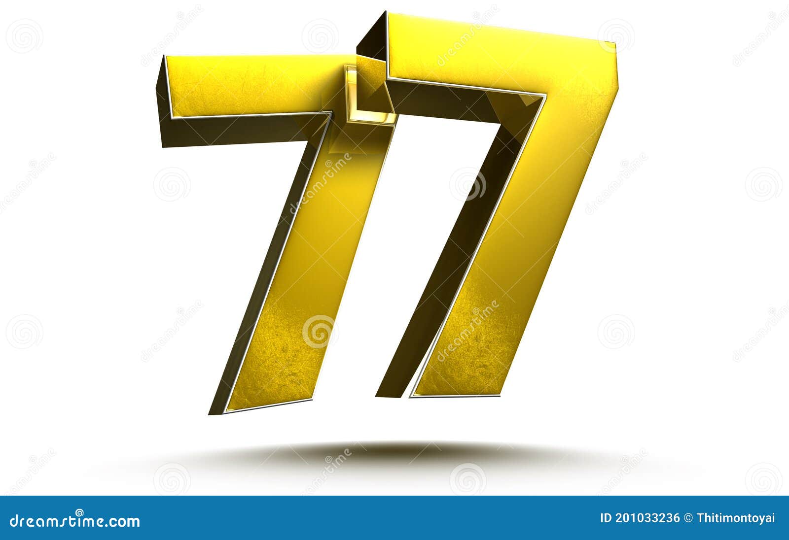 Numbers 77. stock illustration. Illustration of path - 201033236