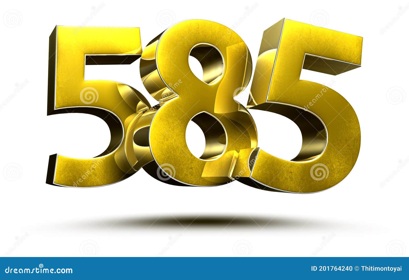Numbers 585. stock illustration. Illustration of marketing - 201764240