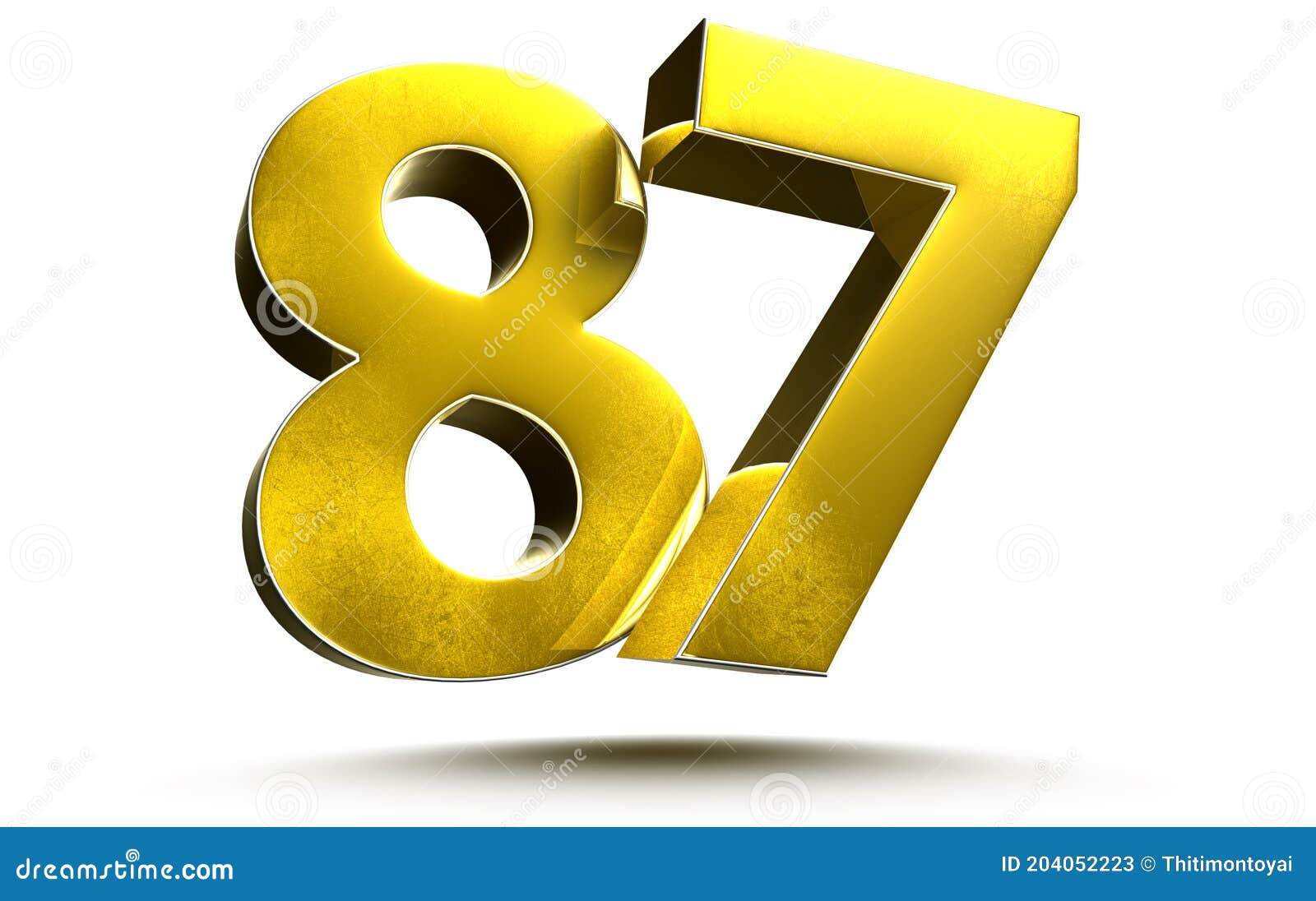 Numbers 87. stock illustration. Illustration of figures - 204052223