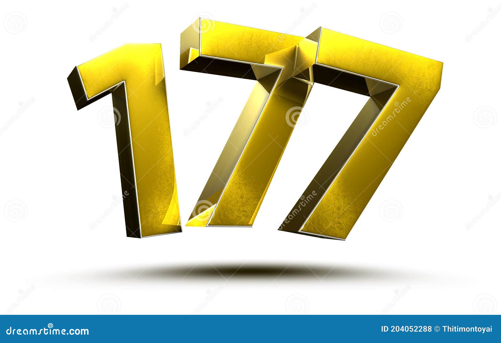 Numbers 177. stock illustration. Illustration of earnings - 204052288