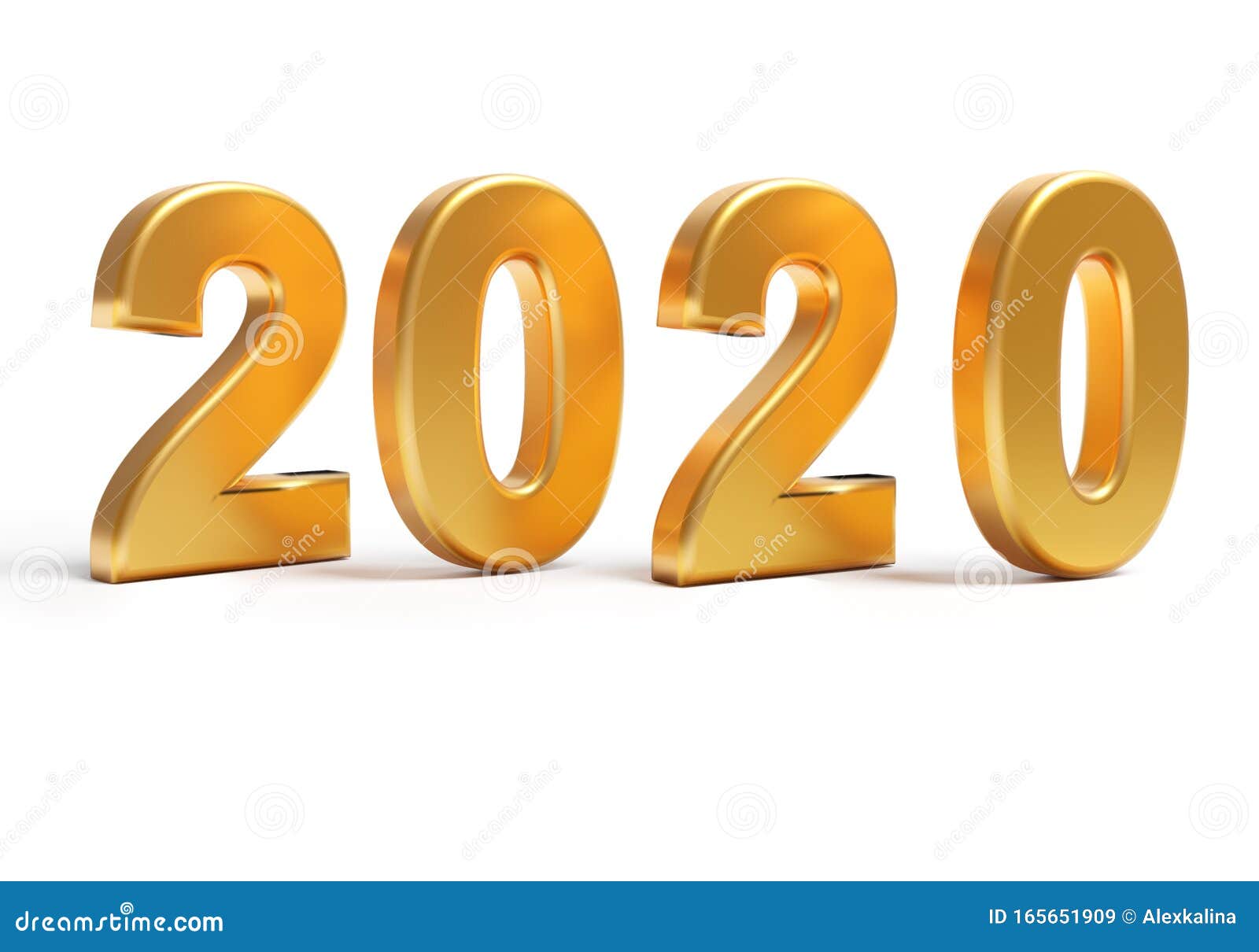 Gold Numbers of New Year 2020 Stock Illustration - Illustration of ...