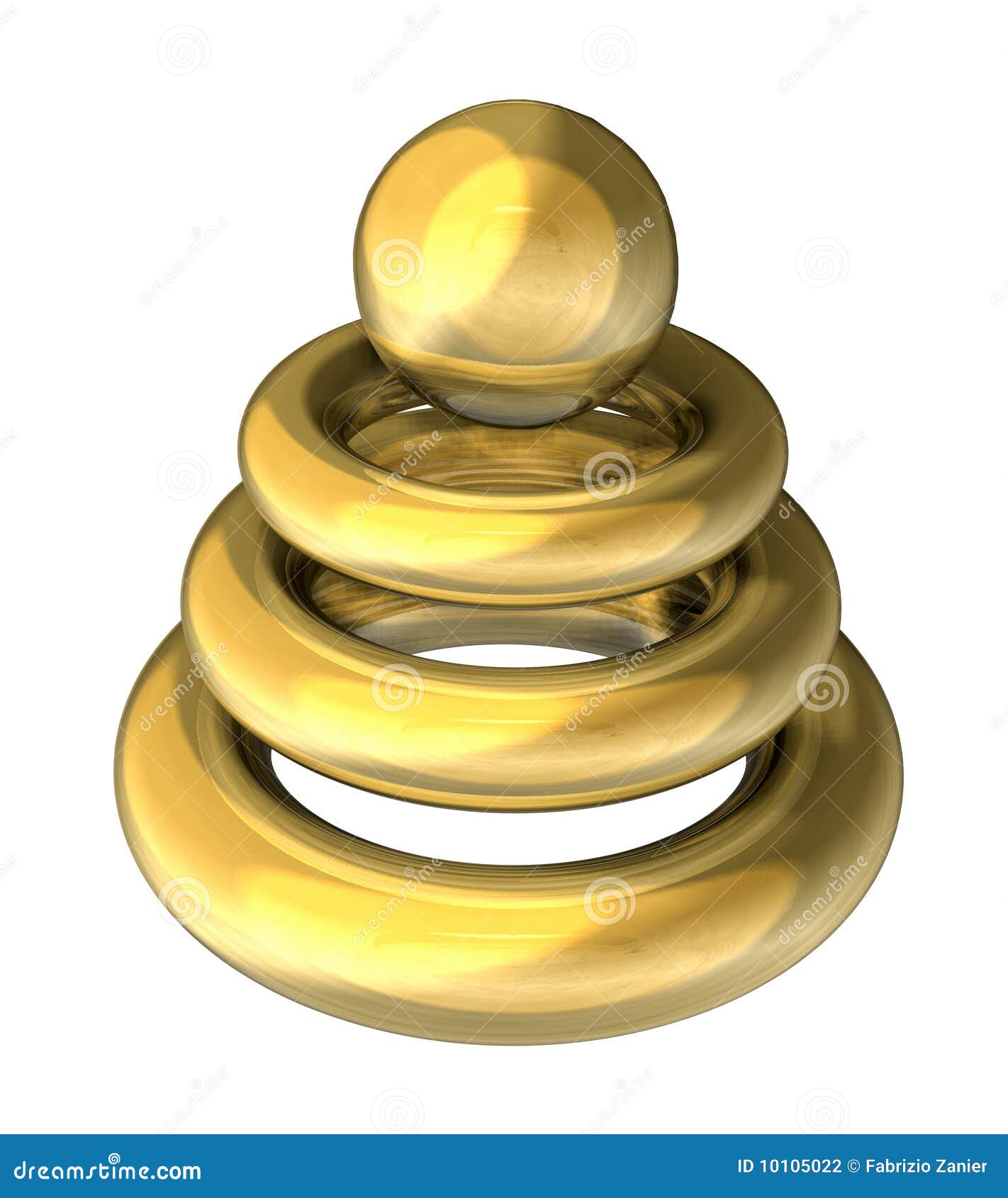 Gold Object for Modern Company Stock Illustration - Illustration of ...