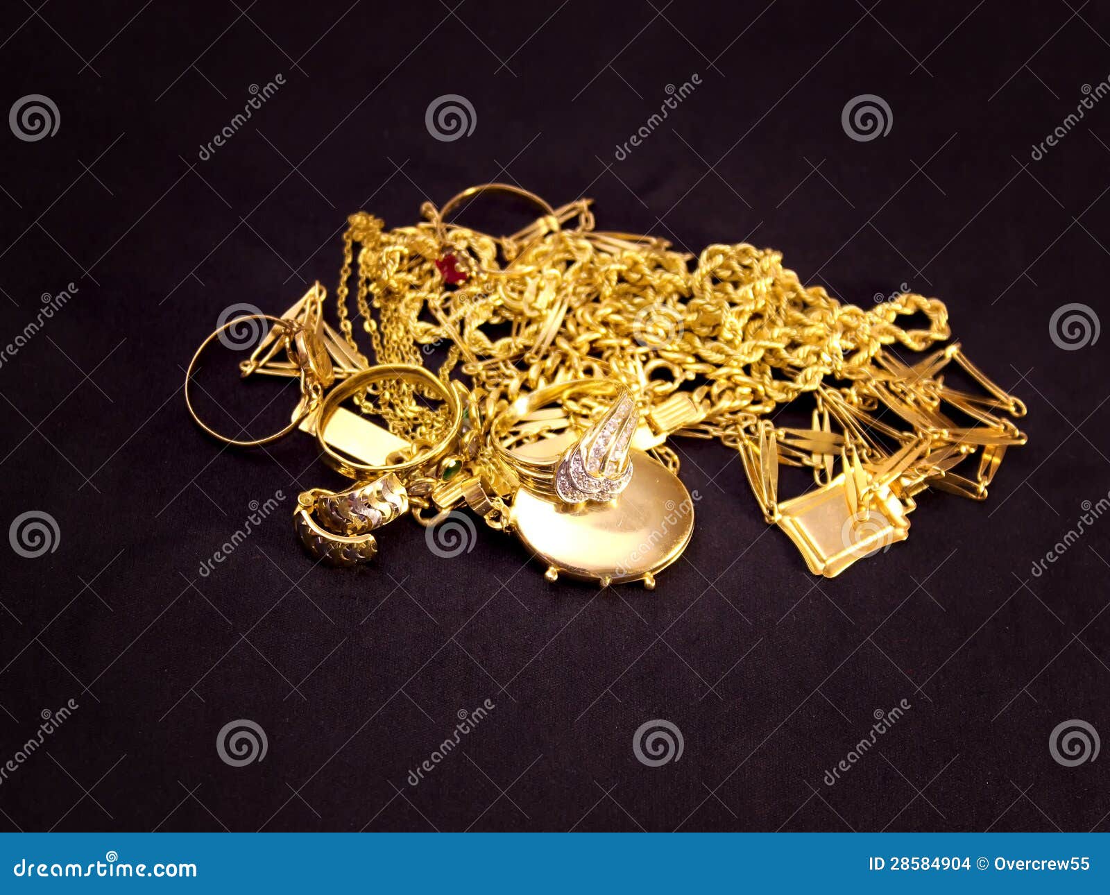 Gold objects stock photo. Image of value, beautifully - 28584904