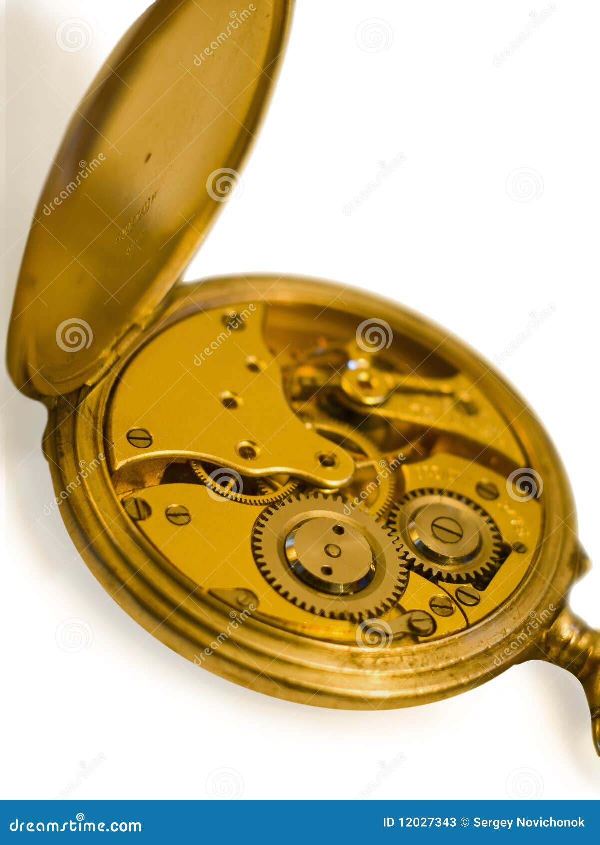 Gold old clockwork stock image. Image of metallic, clockwork - 12027343