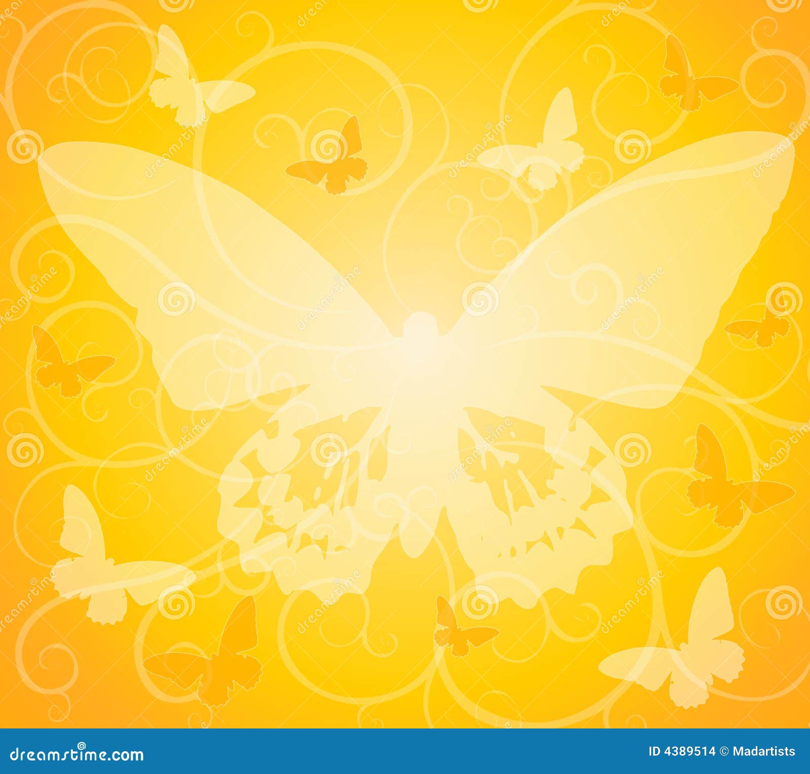 Yellow Butterfly Backgrounds