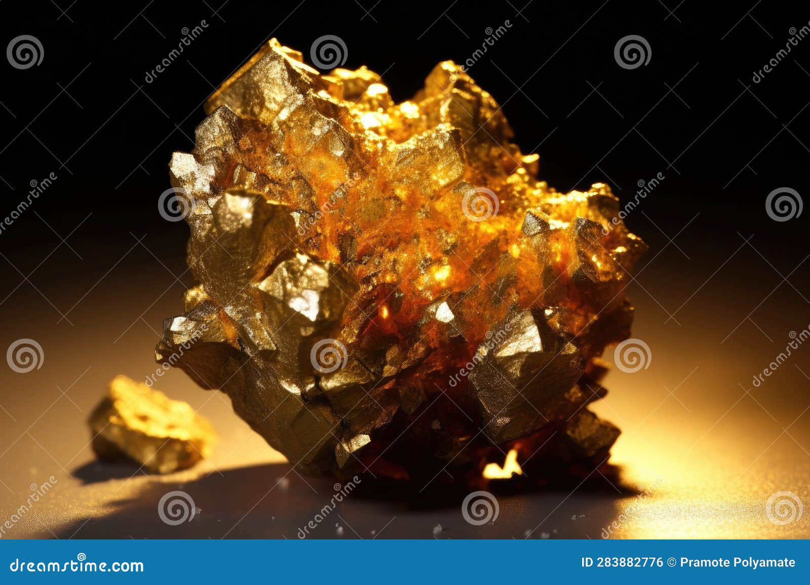 Gold ore. Gold stock illustration. Illustration of banking - 283882776