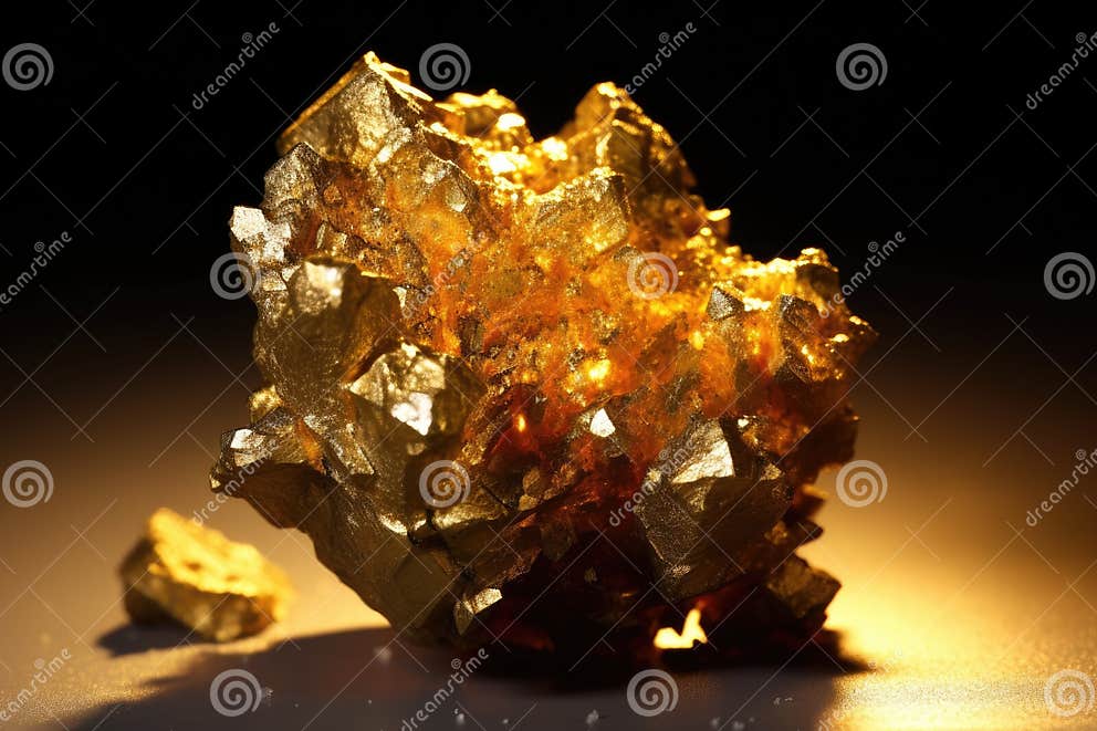 Gold ore. Gold stock illustration. Illustration of banking - 283882776