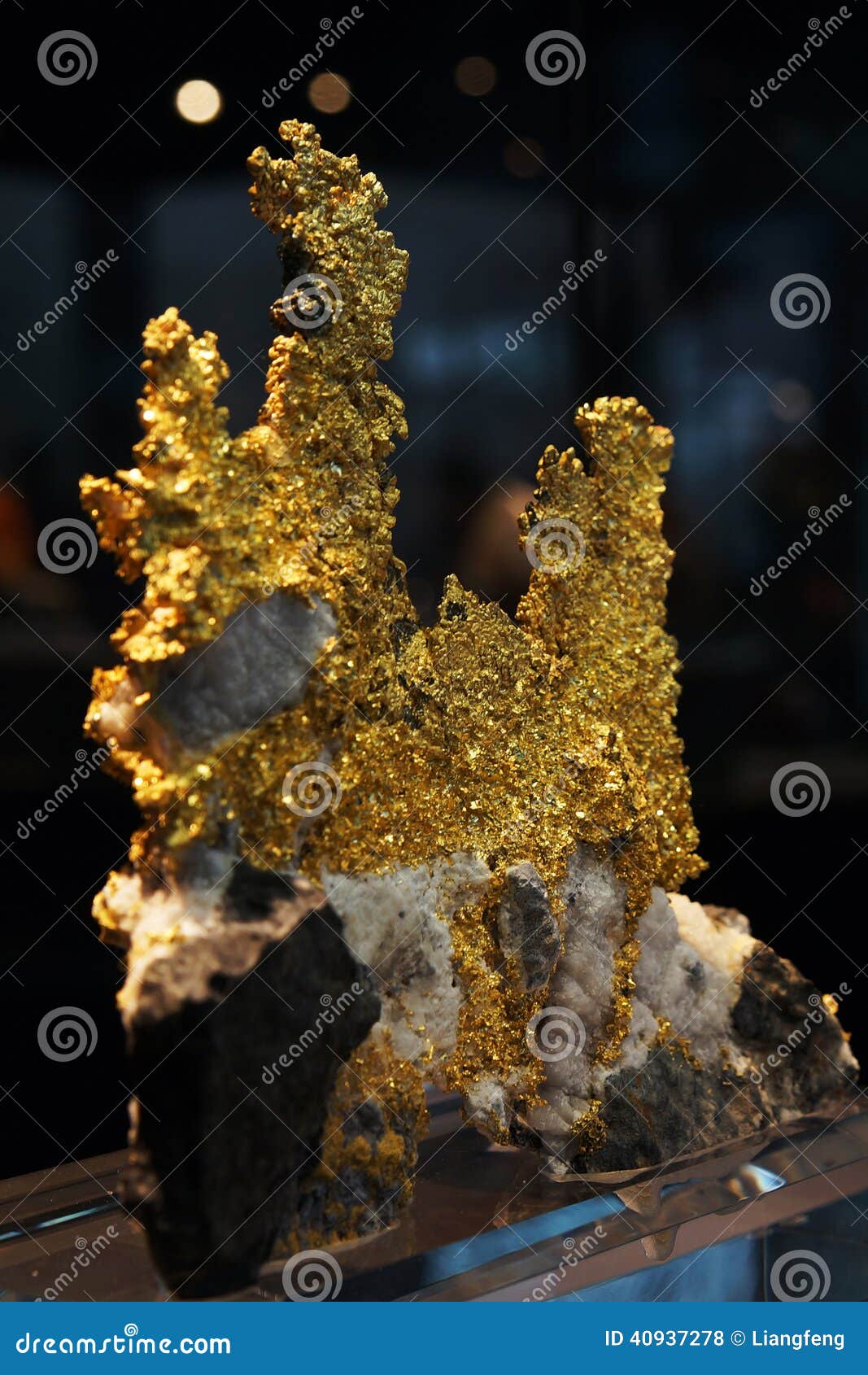 Gold ore stock photo. Image of stone, natural, metal - 40937278