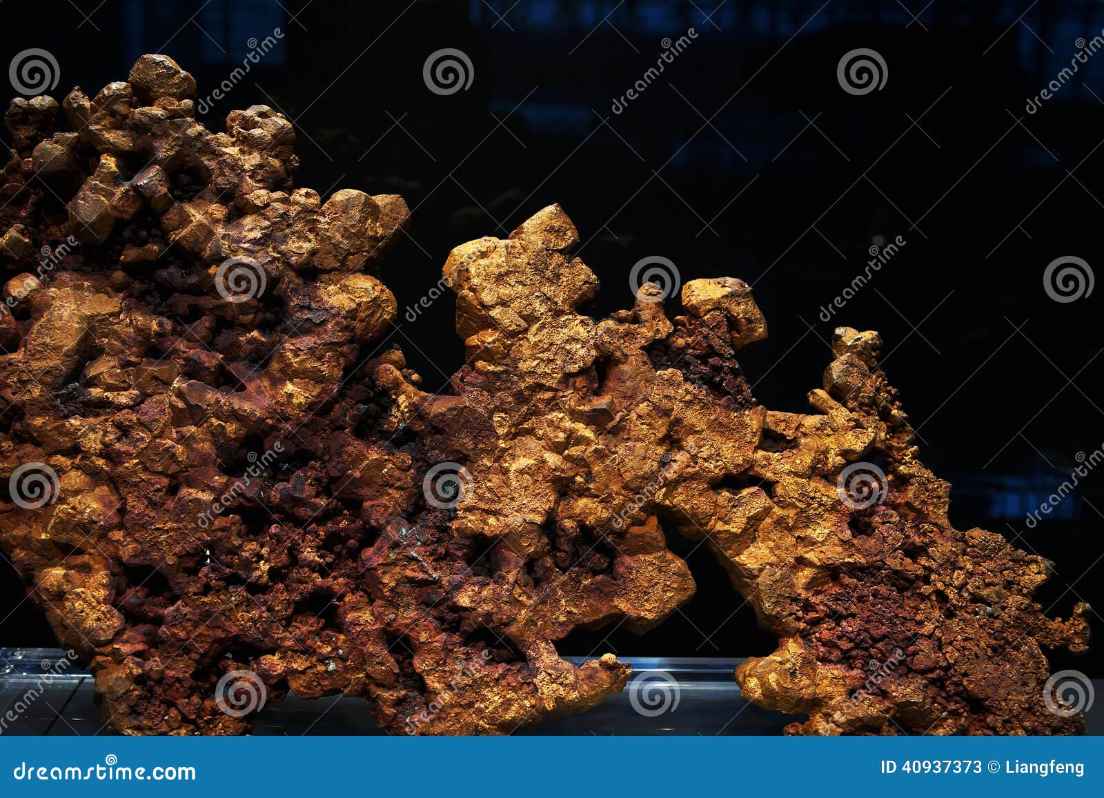 Gold ore stock image. Image of rock, quartz, natural - 40937373