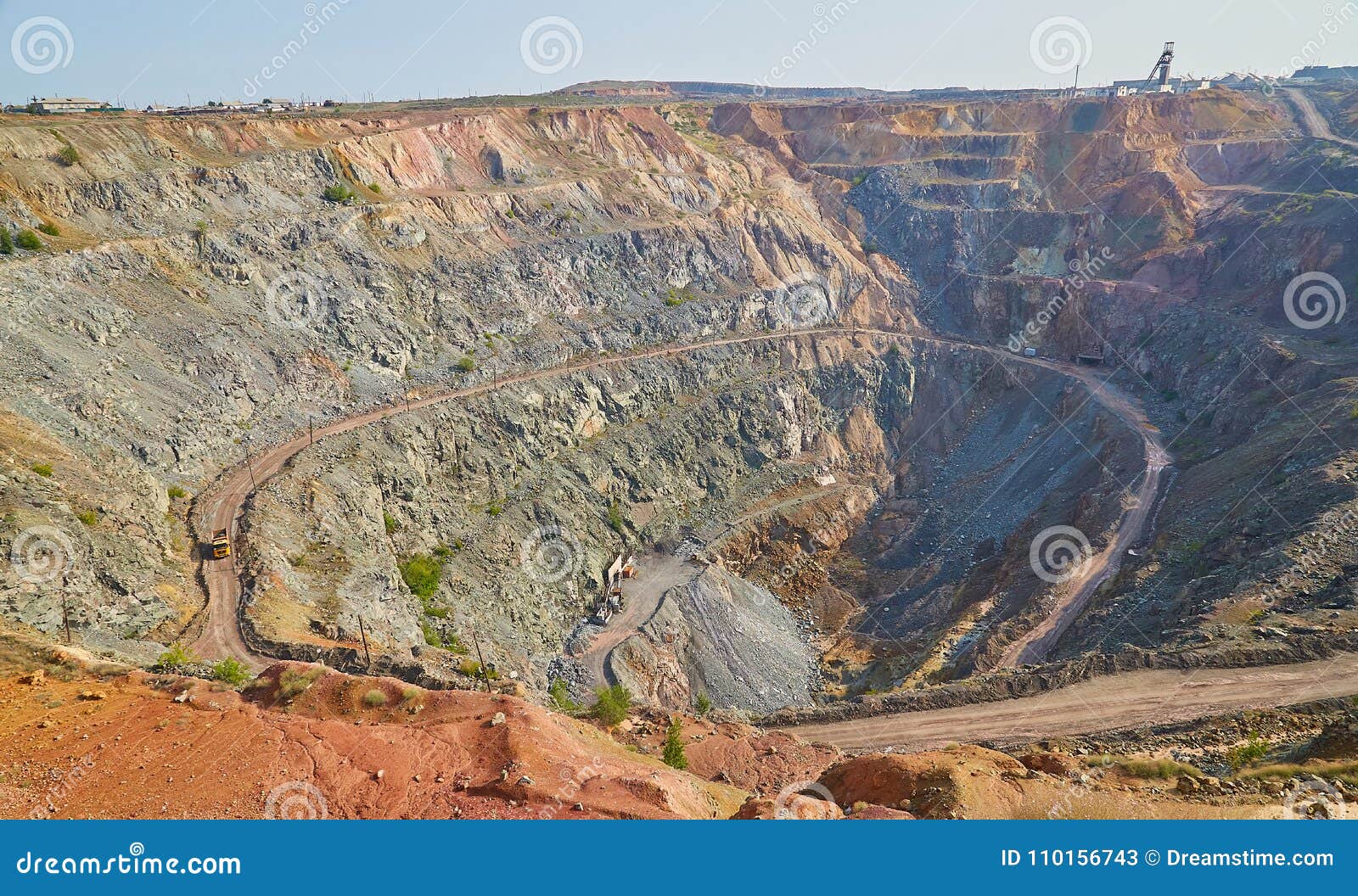 Gold, Ore, Open Pit Mining,Kazakhstan Stock Image - Image of damaged ...