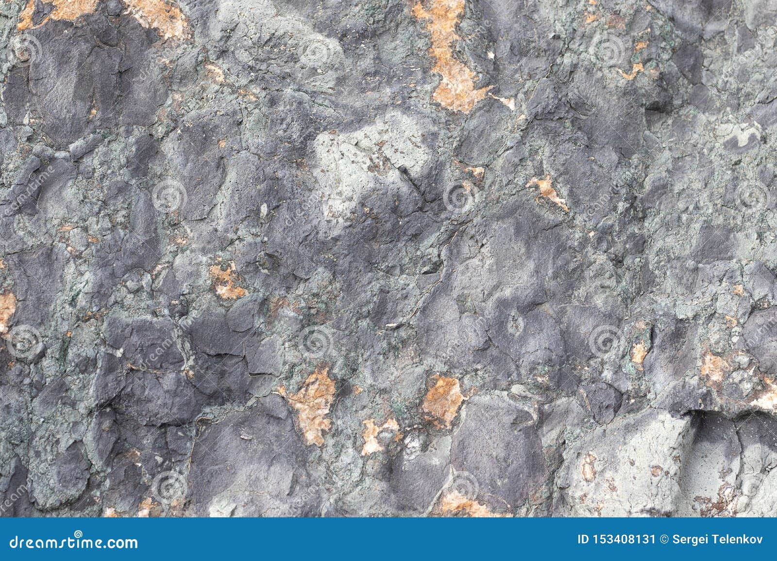 Gold Ore Texture. Gray Stone Background Stock Image - Image of geology ...