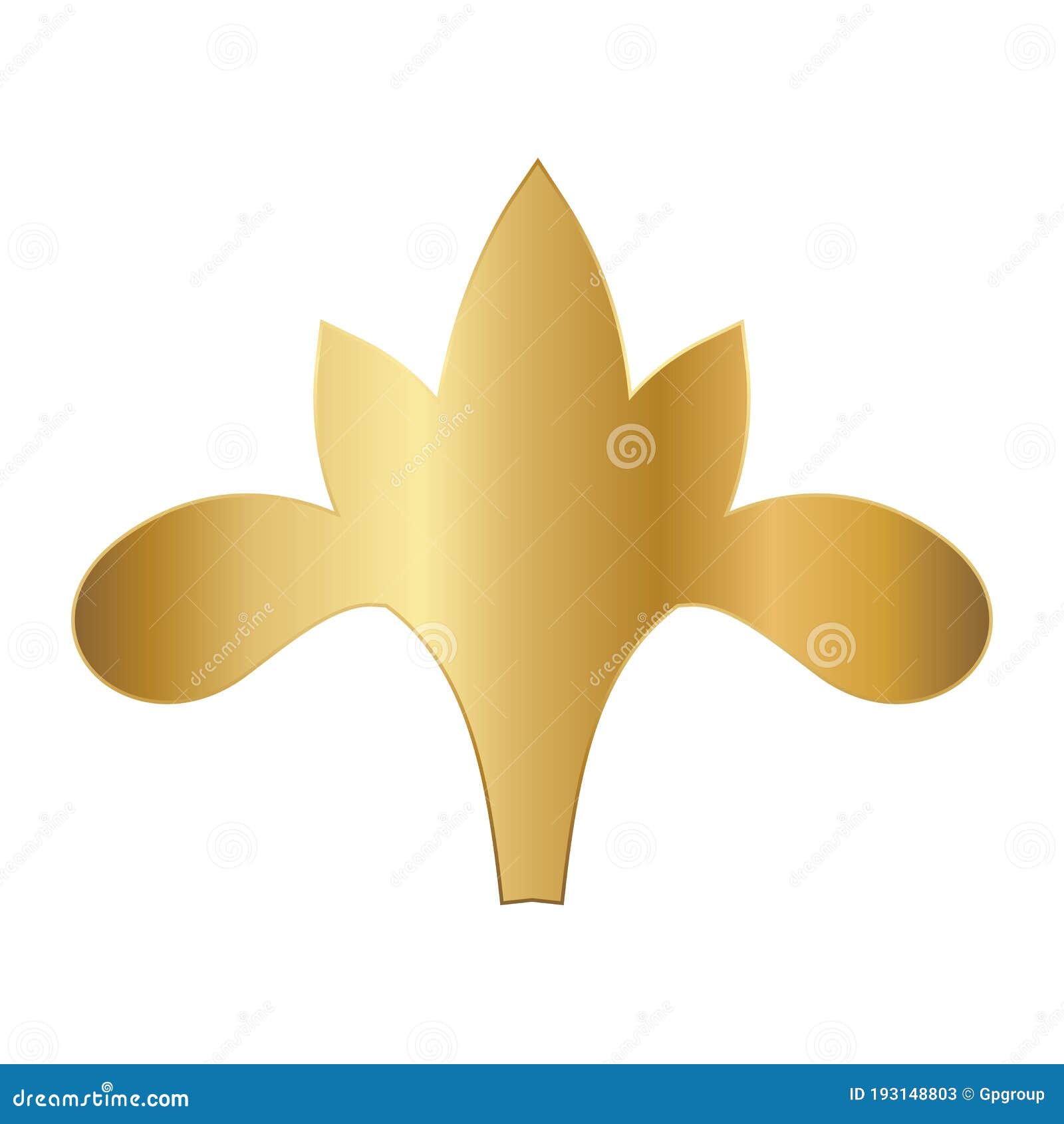Gold Ornament in Flower Shaped Vector Design Stock Vector ...