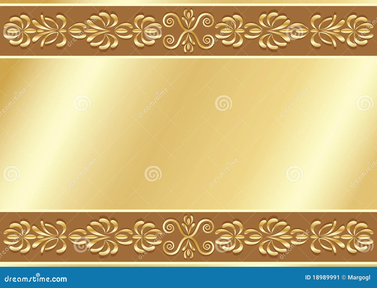 Gold Ornamental Background. Stock Vector - Illustration of ornate ...