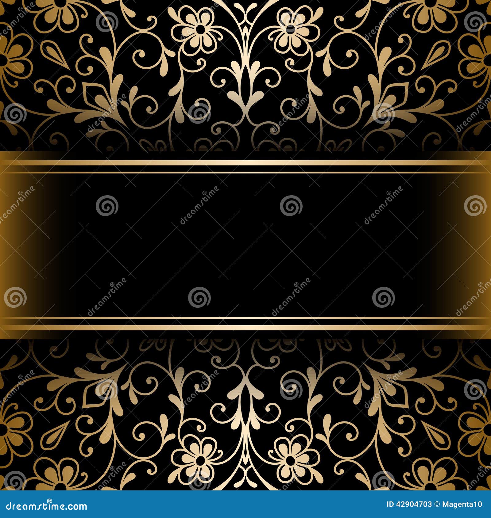 Gold ornamental background stock vector. Illustration of decoration ...