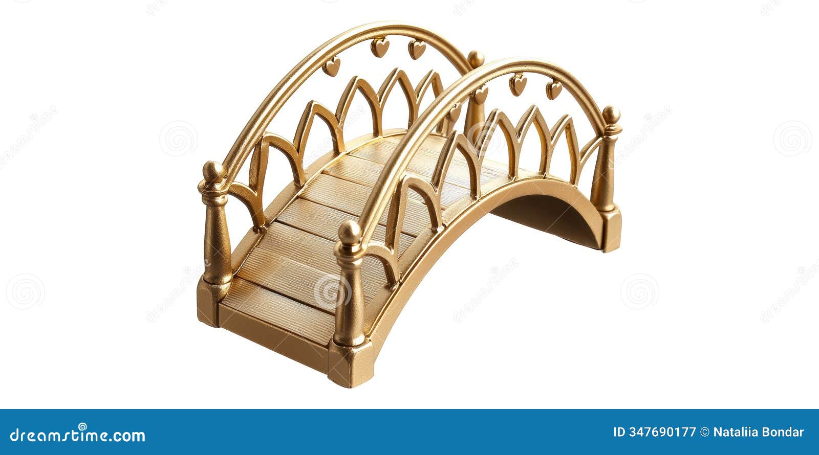 Gold Ornamental Bridge Isolated on Transparent Background Stock Image ...