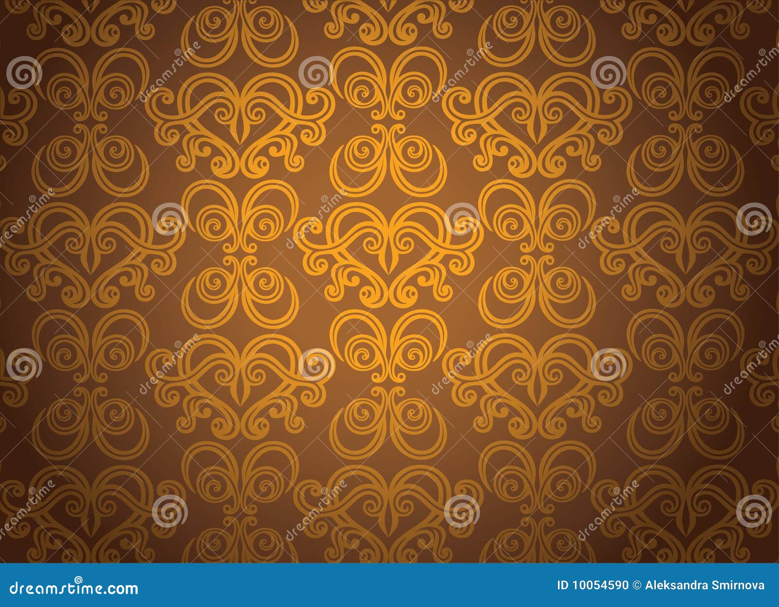 Gold ornamental pattern stock vector. Illustration of gold - 10054590