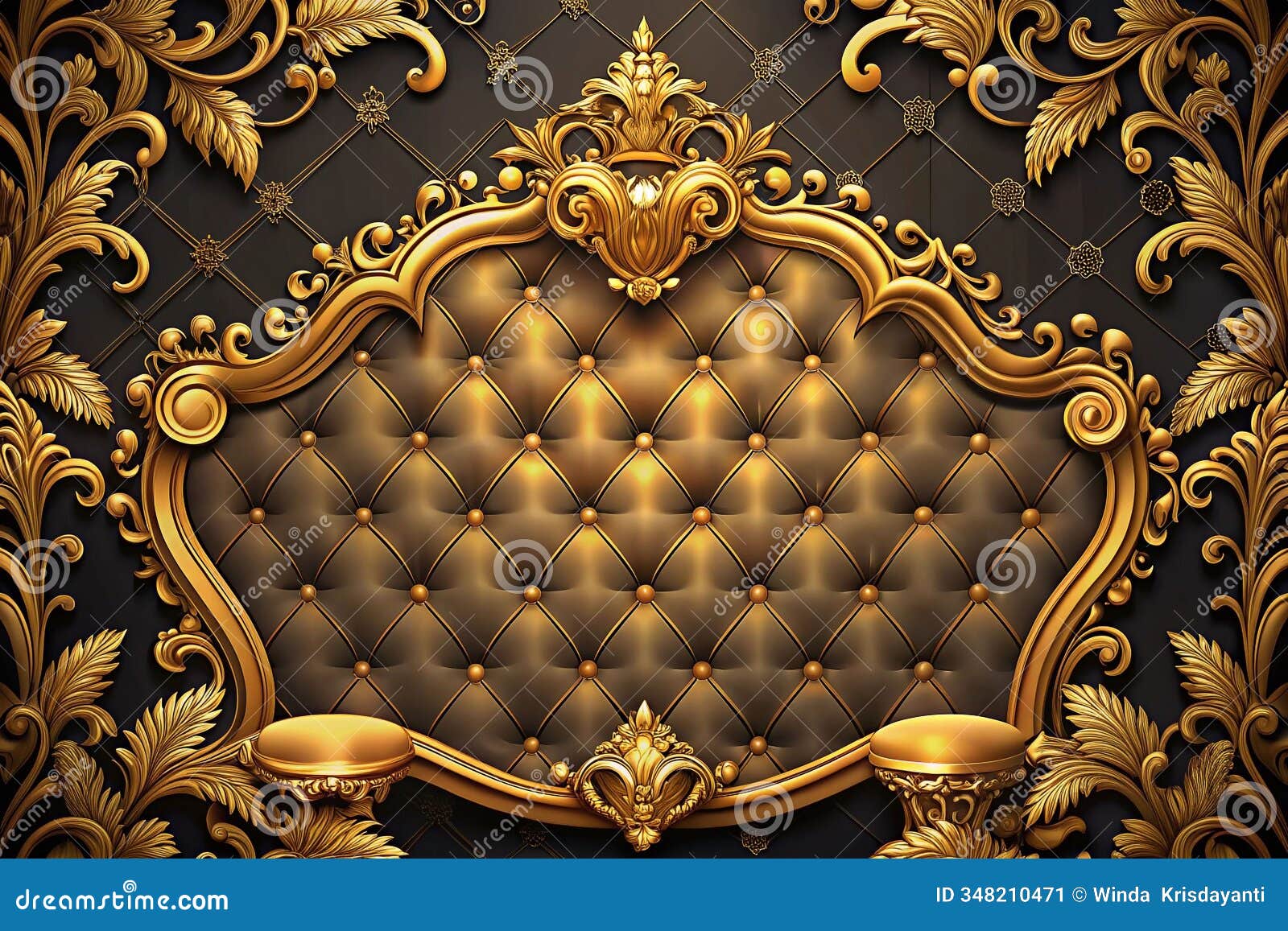 Red Tufted Upholstery Fabric In A Close-up View Stock Image ...