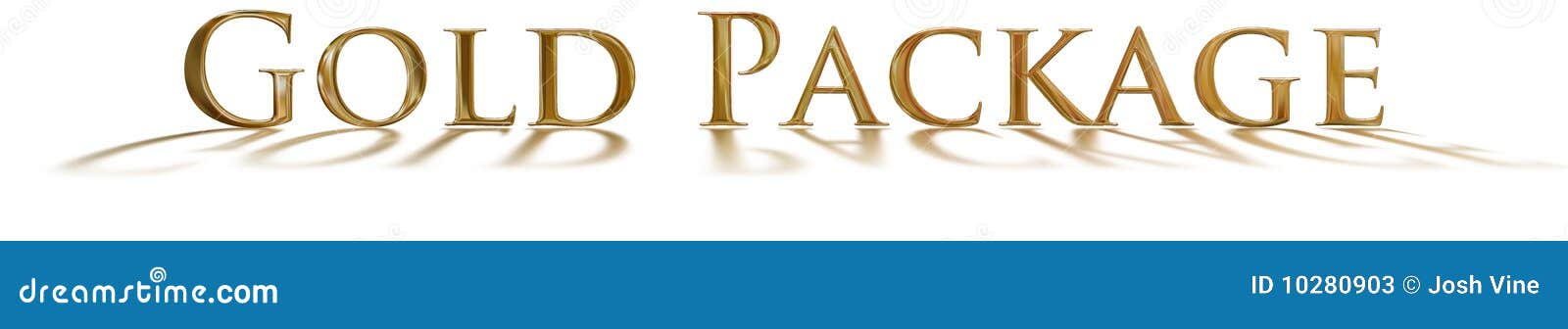 Gold Package stock illustration. Illustration of money - 10280903