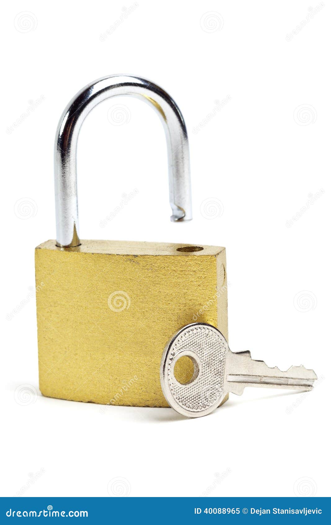 Gold Padlock with keys stock image. Image of concepts - 40088965