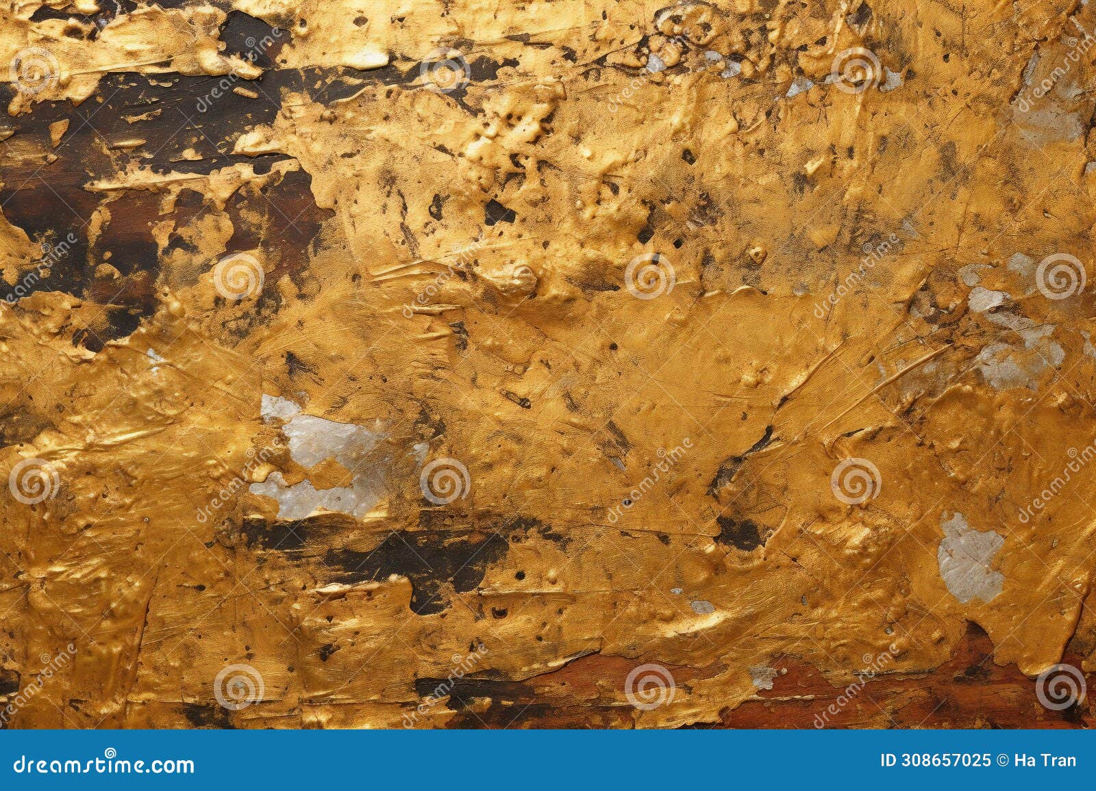 Gold Paint on the Wall As a Background, Texture, Pattern Stock ...