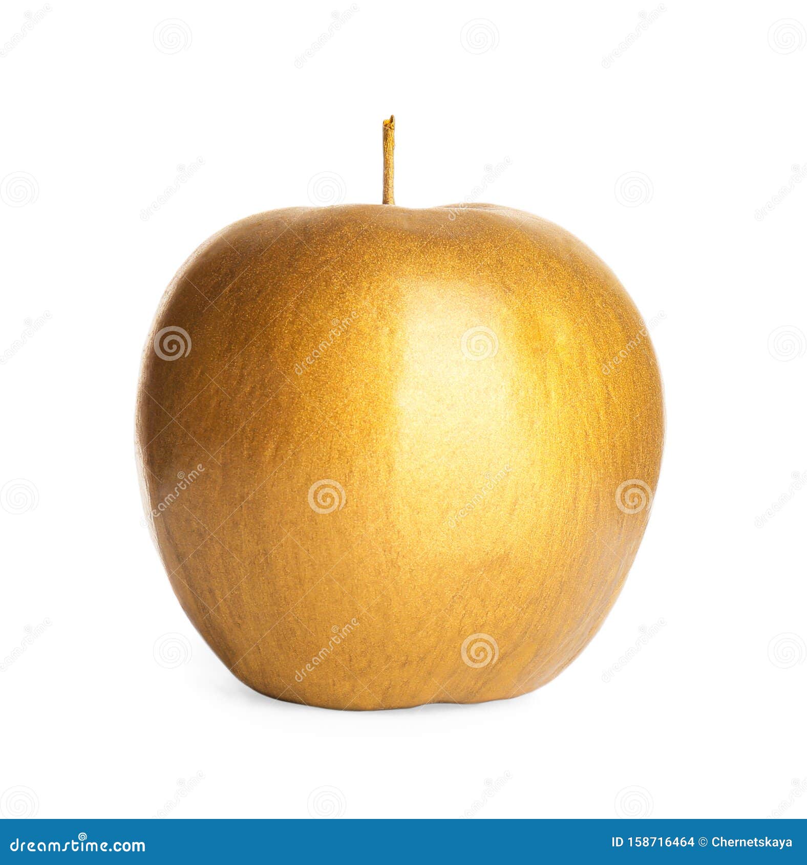 Gold Painted Fresh Apple on Background Stock Photo - Image of health ...