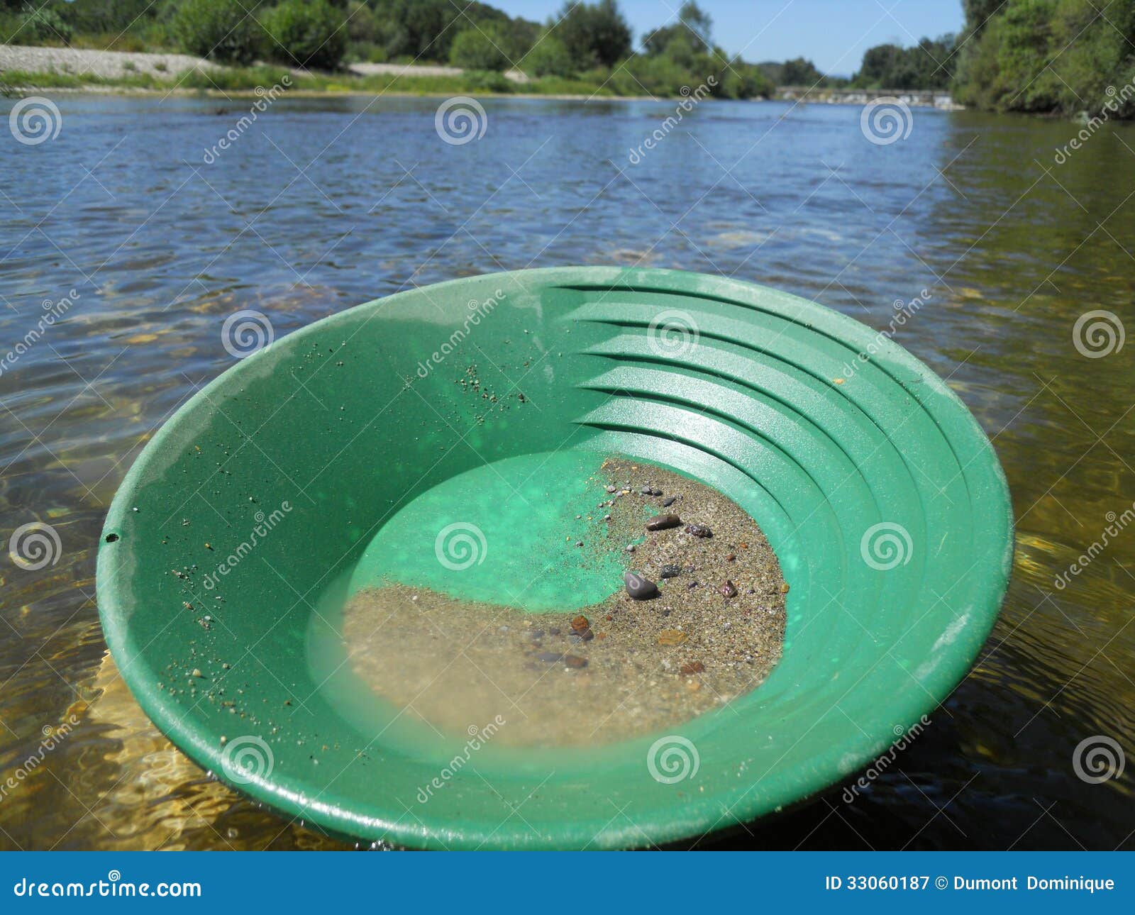 Gold pan stock image. Image of flakes, clzar, outdoors - 33060187