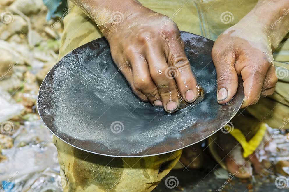 Gold Panner stock photo. Image of washing, rush, water - 57012162