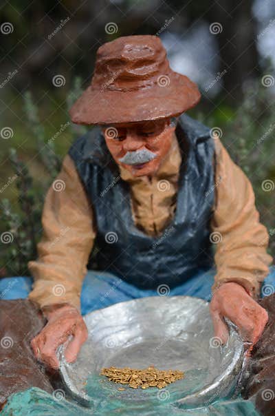 Gold panner stock photo. Image of outdoors, gold, panning - 65963490