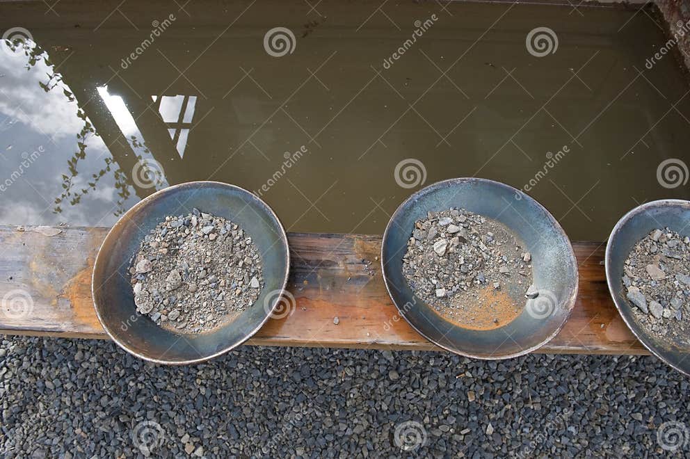 Gold panning stock image. Image of nugget, stone, panning - 11286737