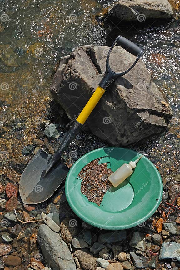 Gold Panning Tools stock image. Image of nature, human - 62618719