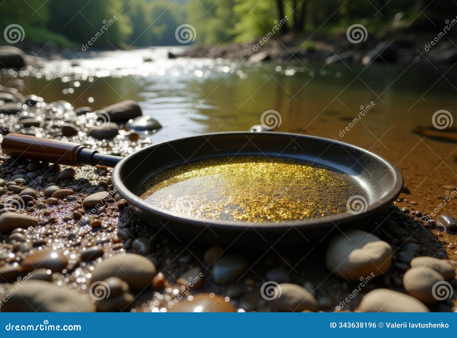 Panning For Gold Cartoon Vector | CartoonDealer.com #17777595