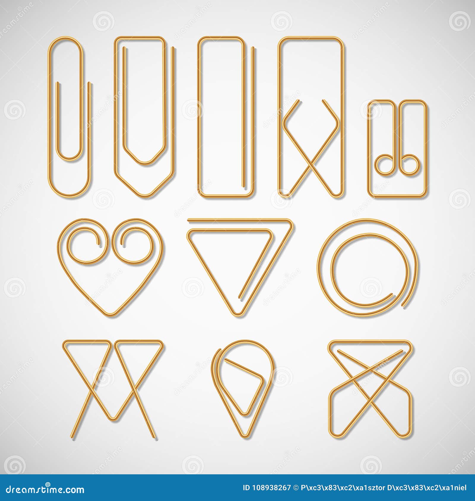 Triangle Paper Clip Vector