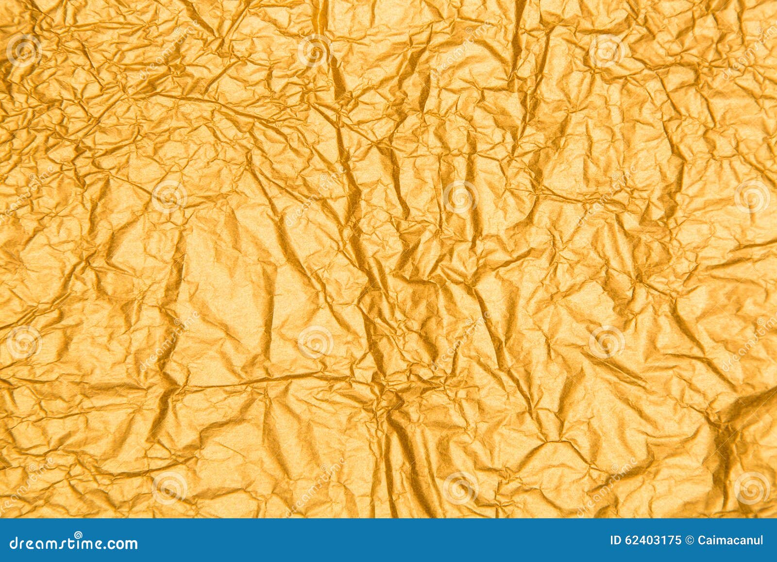 Gold Paper Creased and Folded Stock Image - Image of crease, metallic ...