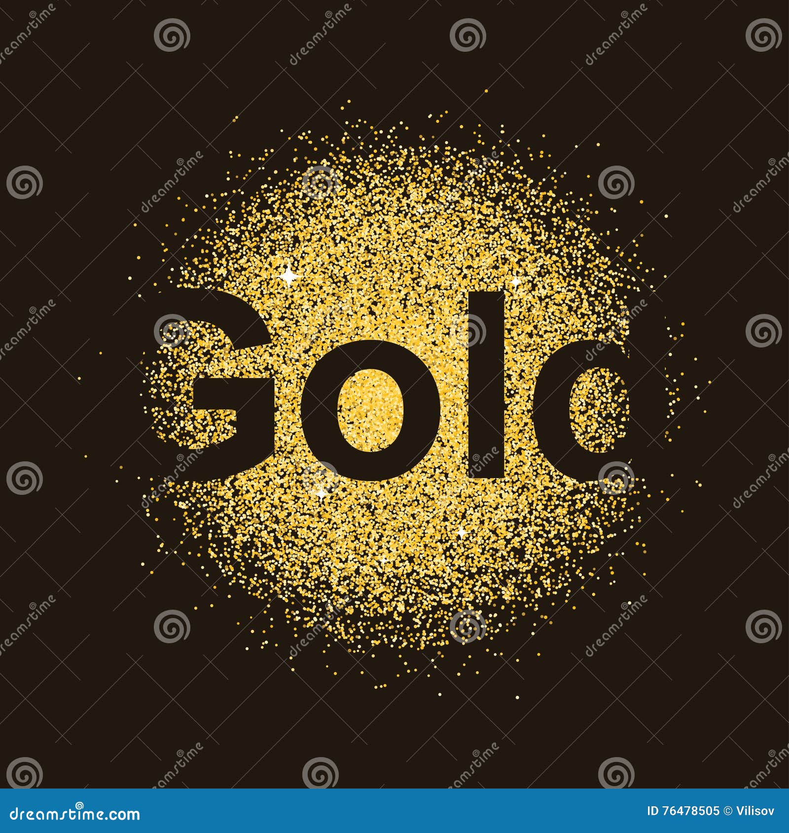 Gold particles background stock vector. Illustration of coin - 76478505