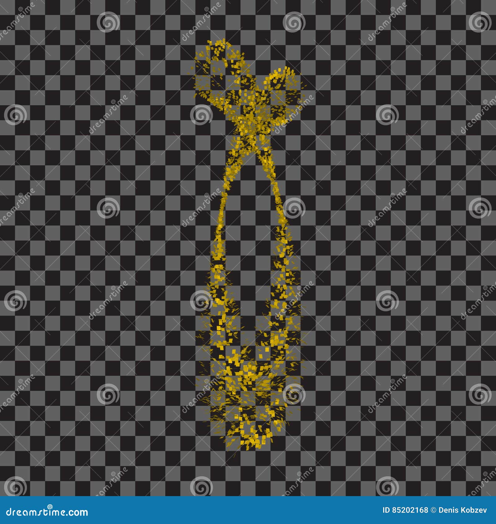 Gold Particles in the Form of a Vortex on a Transparent Background ...