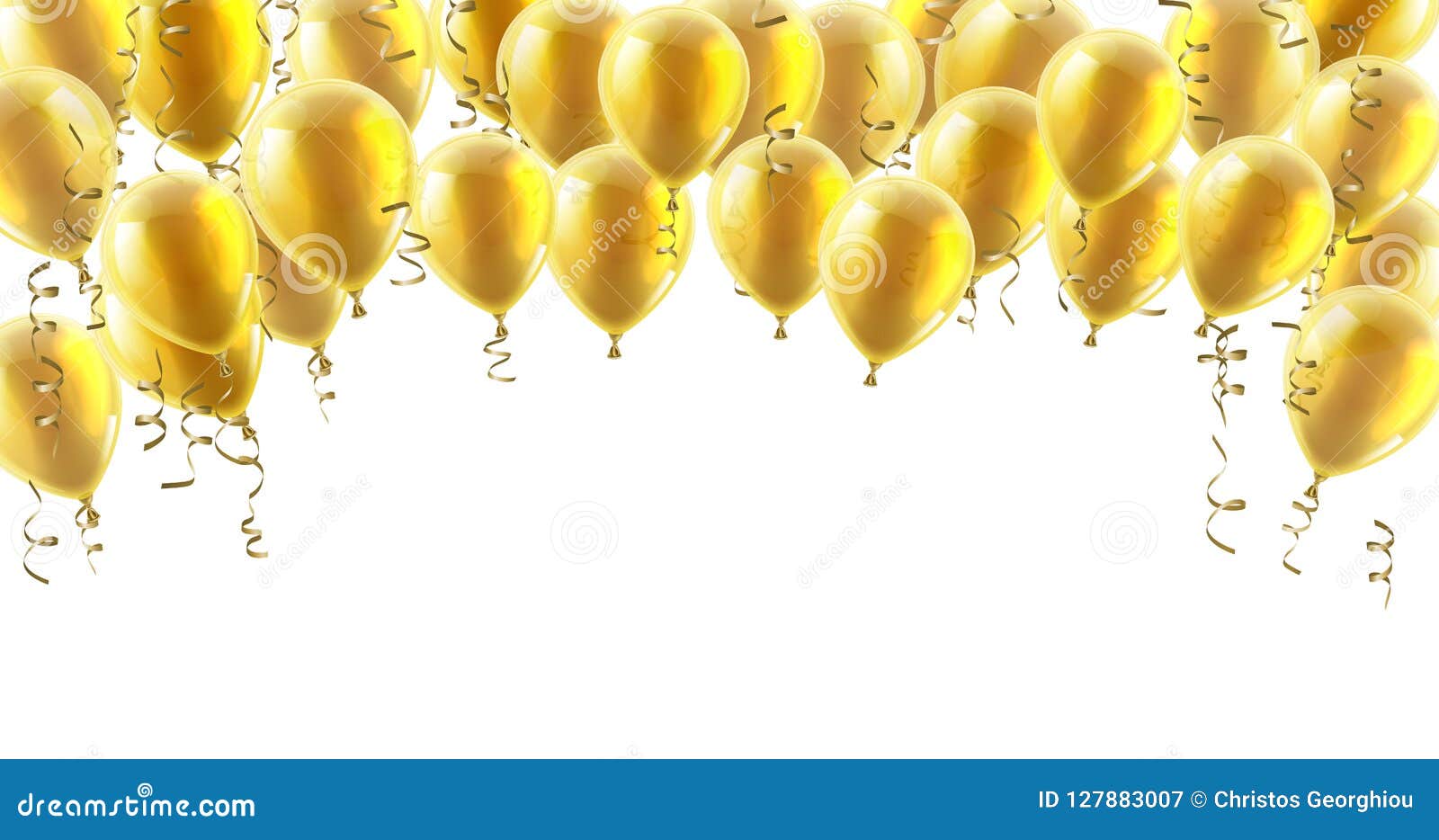 Gold Party Balloons Background Stock Vector - Illustration of birthday ...