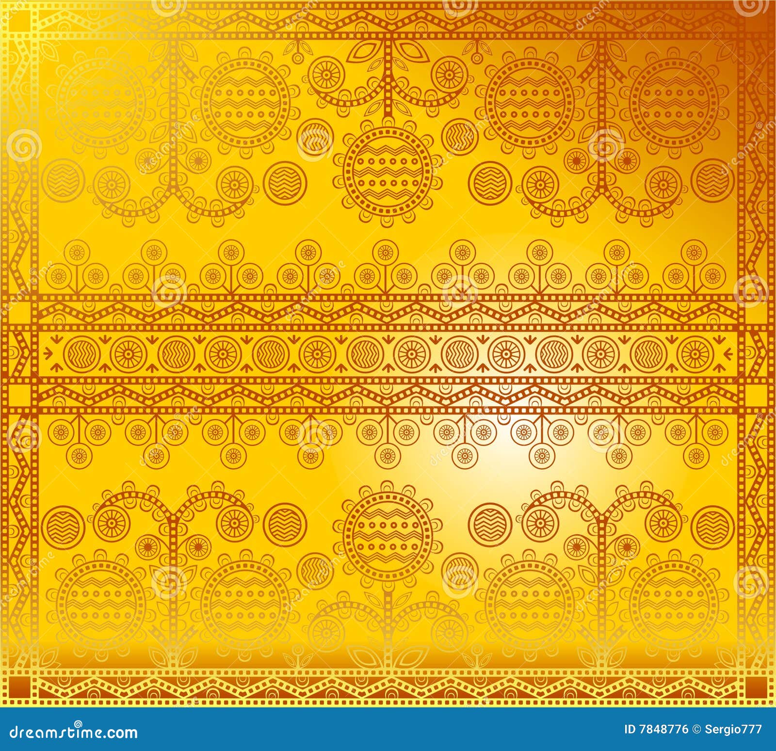 Gold pattern stock vector. Illustration of vector, design - 7848776
