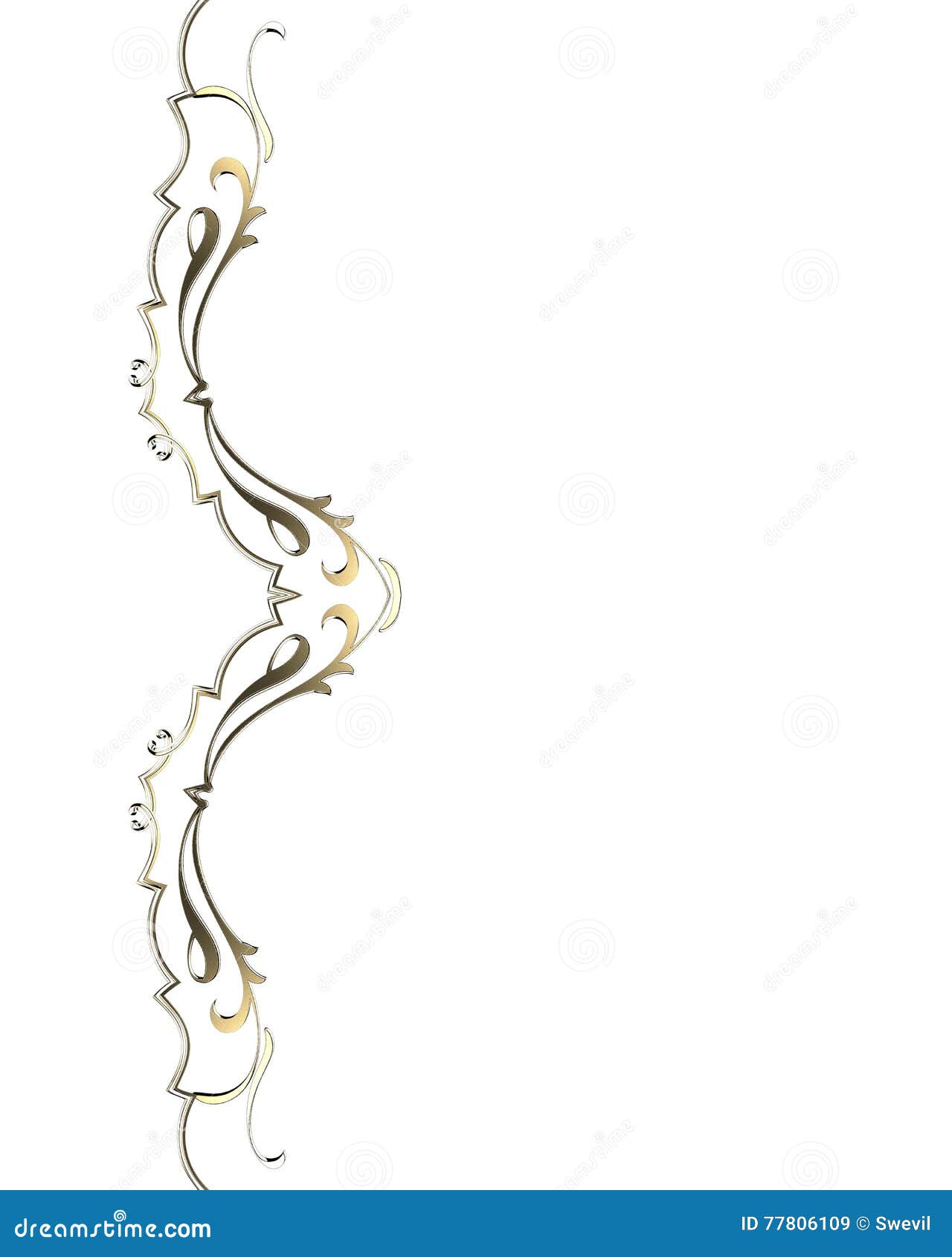 Gold Pattern for Decoration. Template for Design Stock Illustration ...