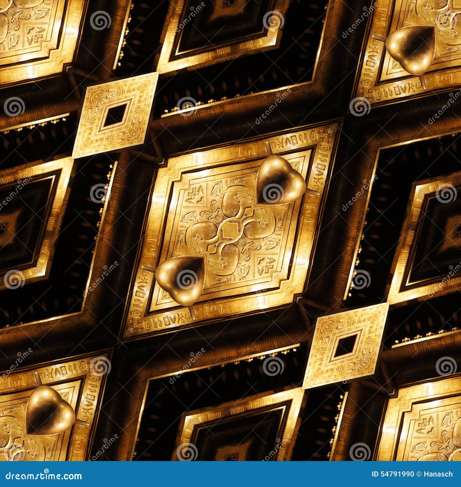 Gold pattern stock illustration. Illustration of pyramid - 54791990