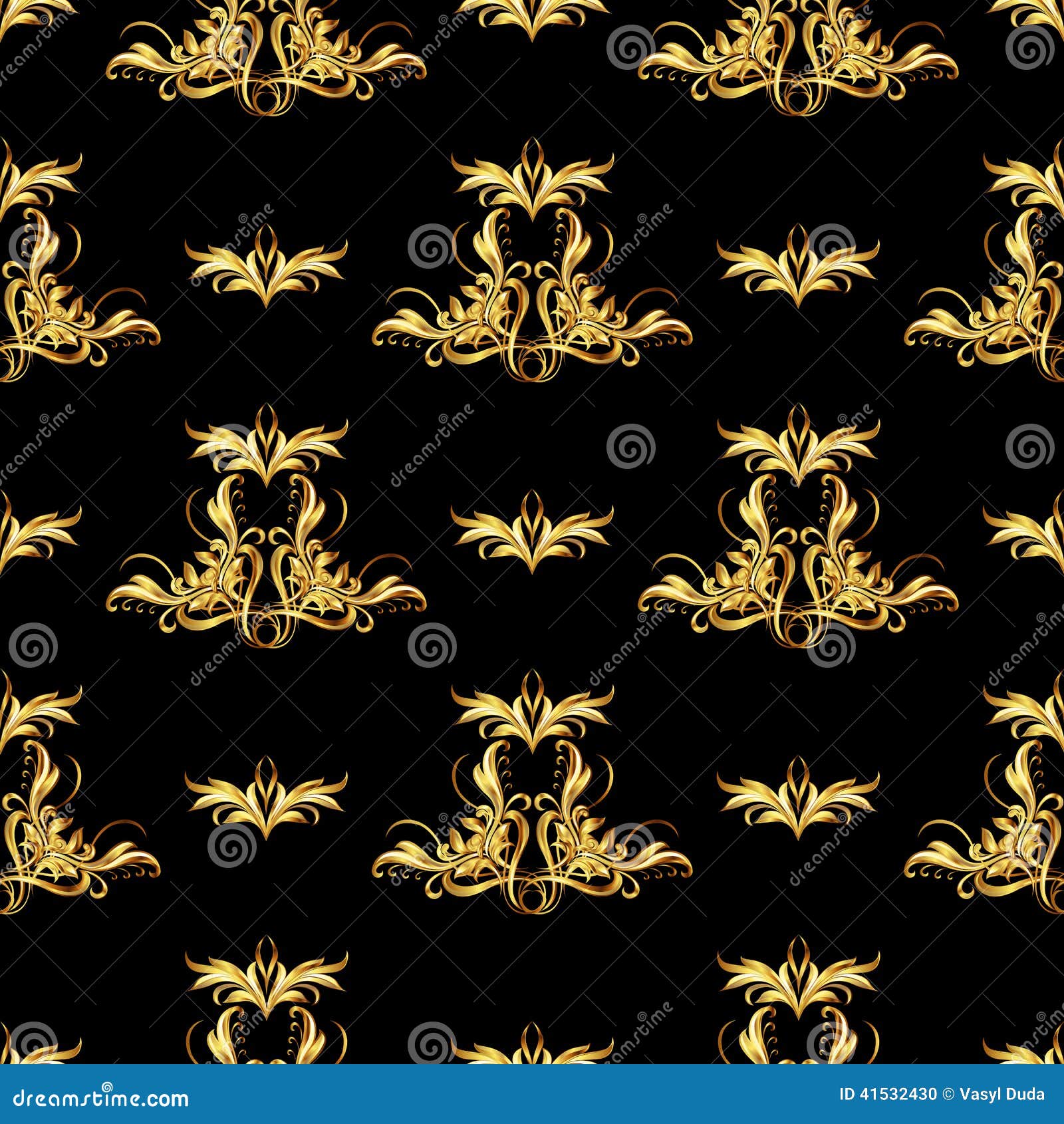 Gold pattern stock vector. Illustration of arts, gold - 41532430