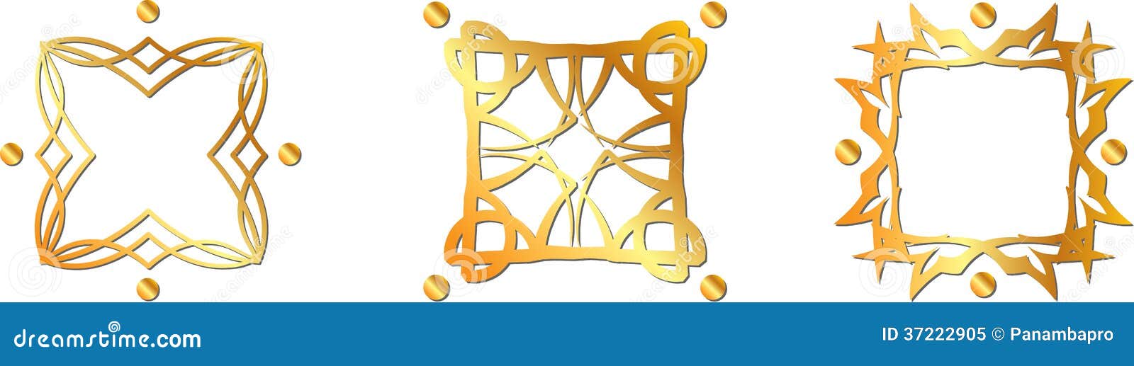 Gold pattern symbols stock vector. Illustration of gold - 37222905