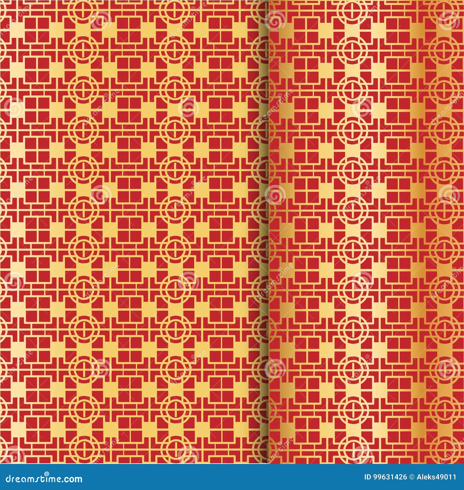 Gold pattern stock vector. Illustration of seamless, line - 99631426