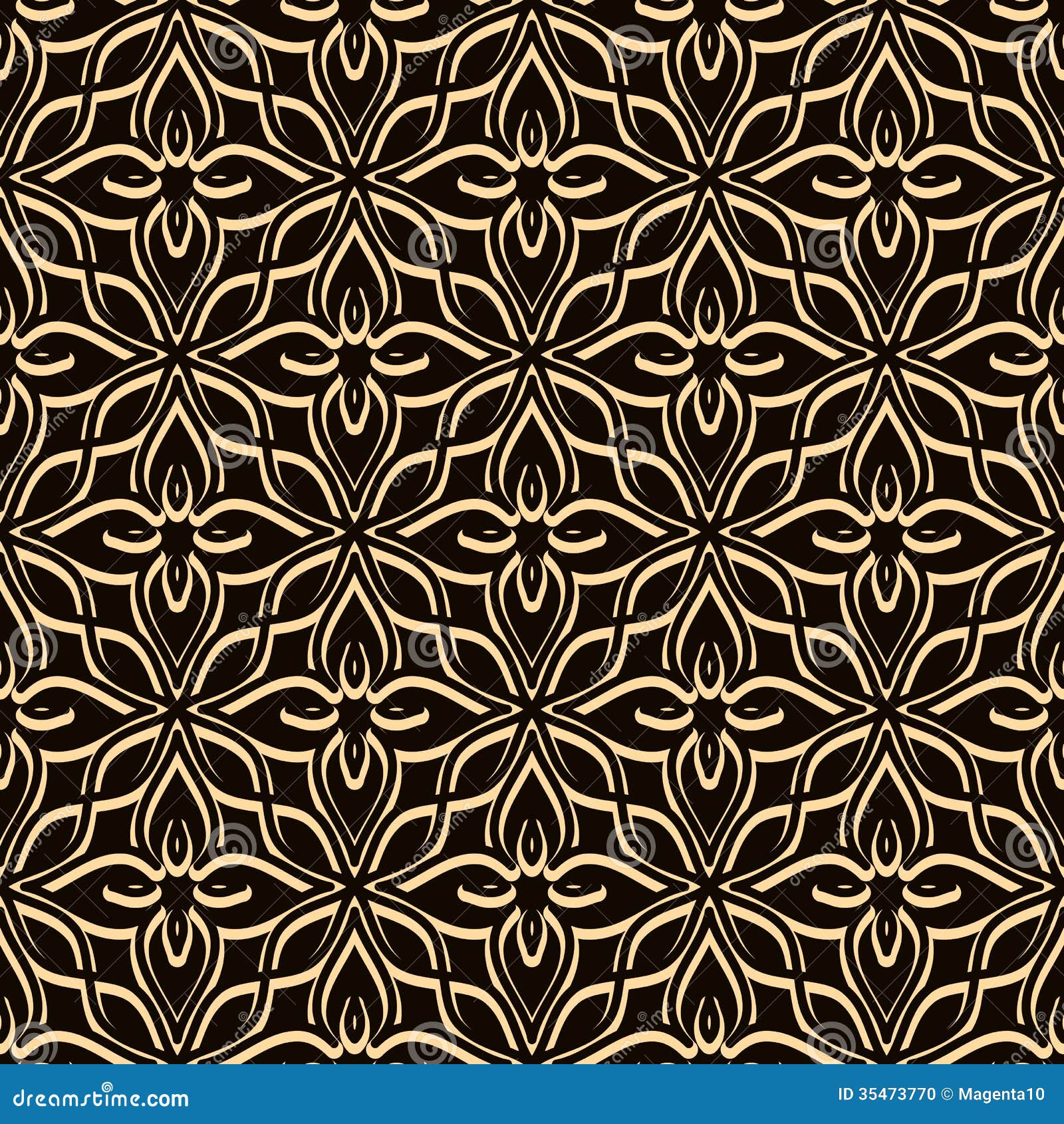 Gold pattern stock vector. Illustration of lace, lattice - 35473770